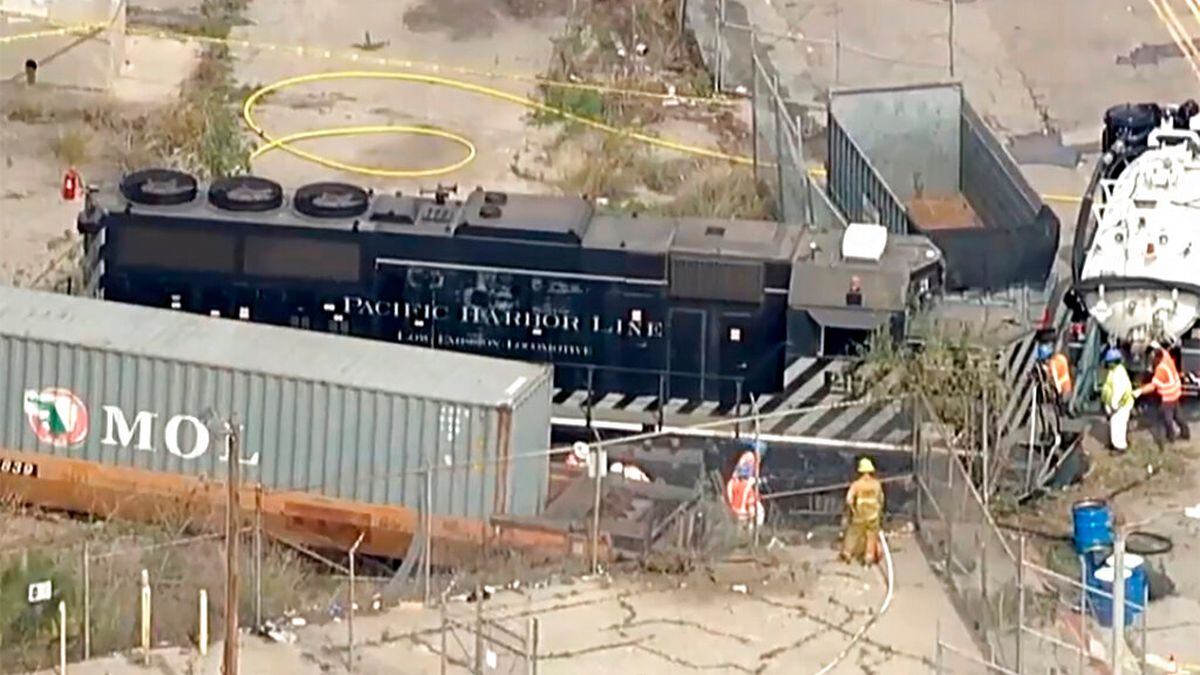 Train engineer intentionally derails locomotive trying to hit USNS ...